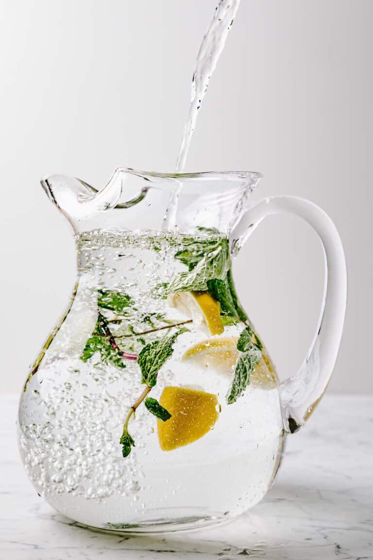 Lemon Mint Flavored Water • Beautiful Ingredient