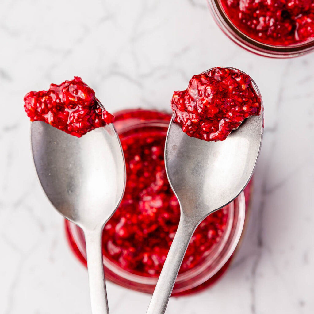 Raspberry Chia Jam Two Ways • Beautiful Ingredient