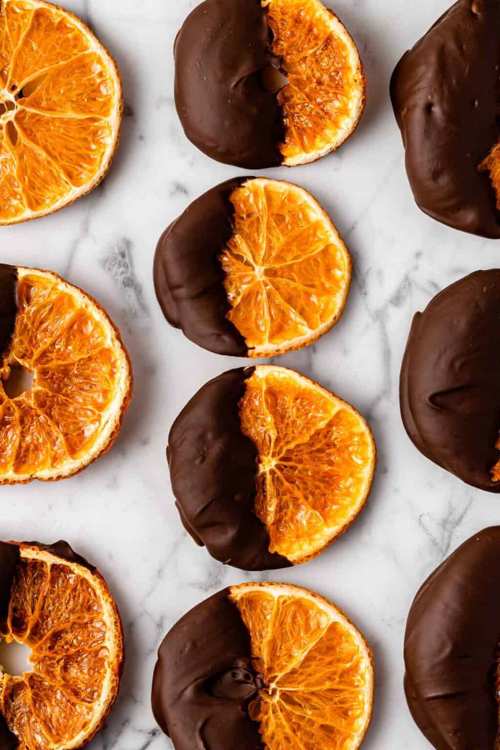 Chocolate-Dipped Dried Satsuma Orange Slices • Beautiful Ingredient