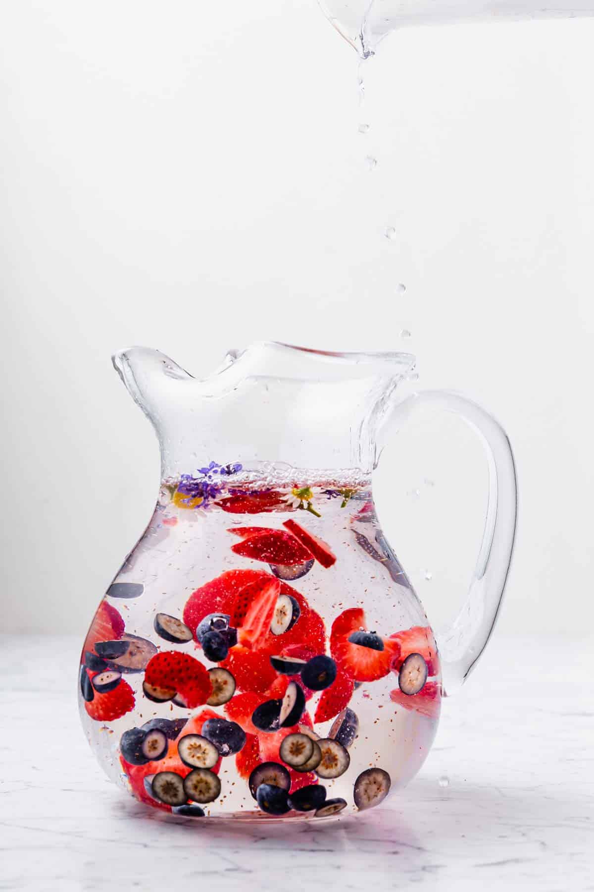 Red, White, and Blue Flavored Water • Beautiful Ingredient