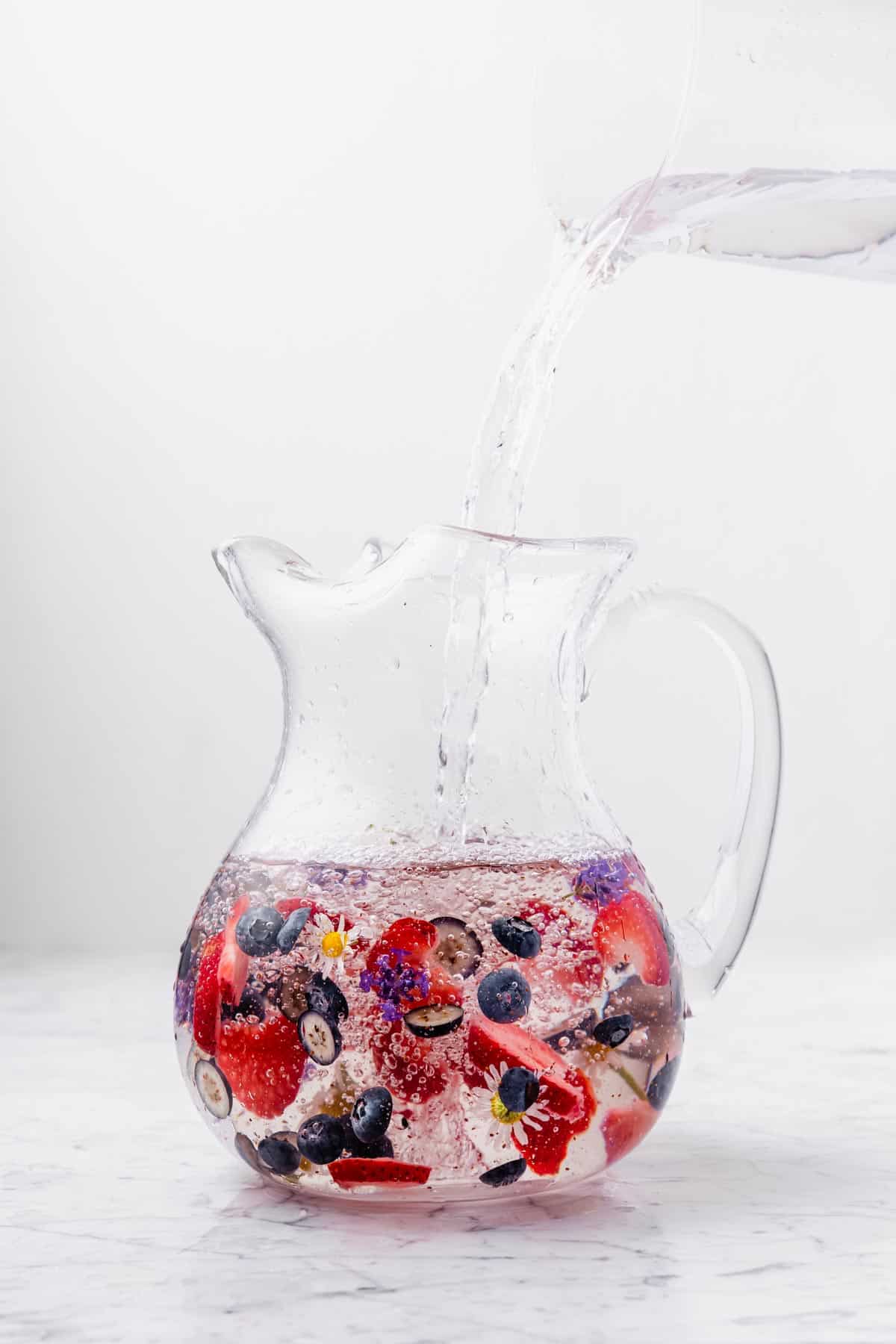 Red, White, and Blue Flavored Water • Beautiful Ingredient