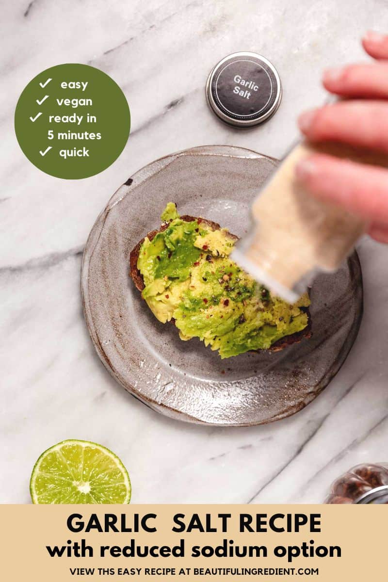 How to Make Garlic Salt (with reduced sodium) • Beautiful Ingredient