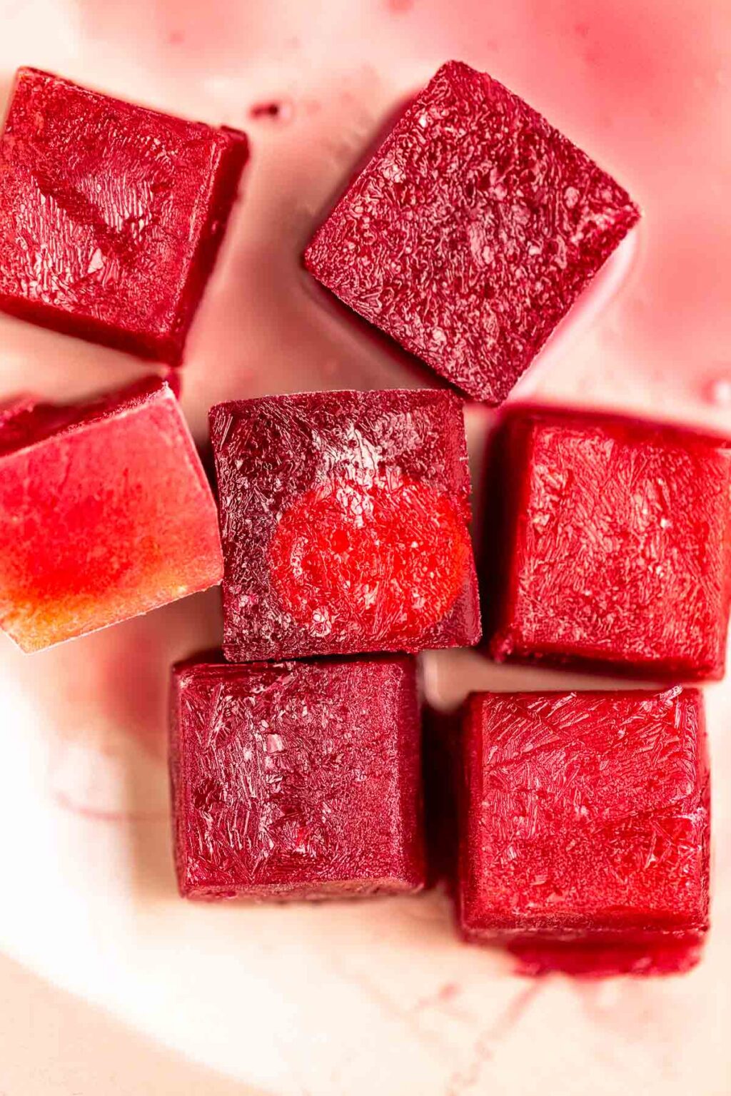 Blood Orange Flavored Ice Cubes • Beautiful Ingredient