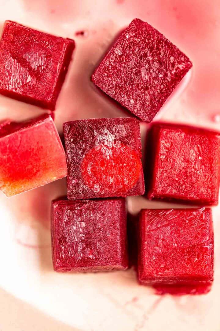 Blood Orange Flavored Ice Cubes • Beautiful Ingredient