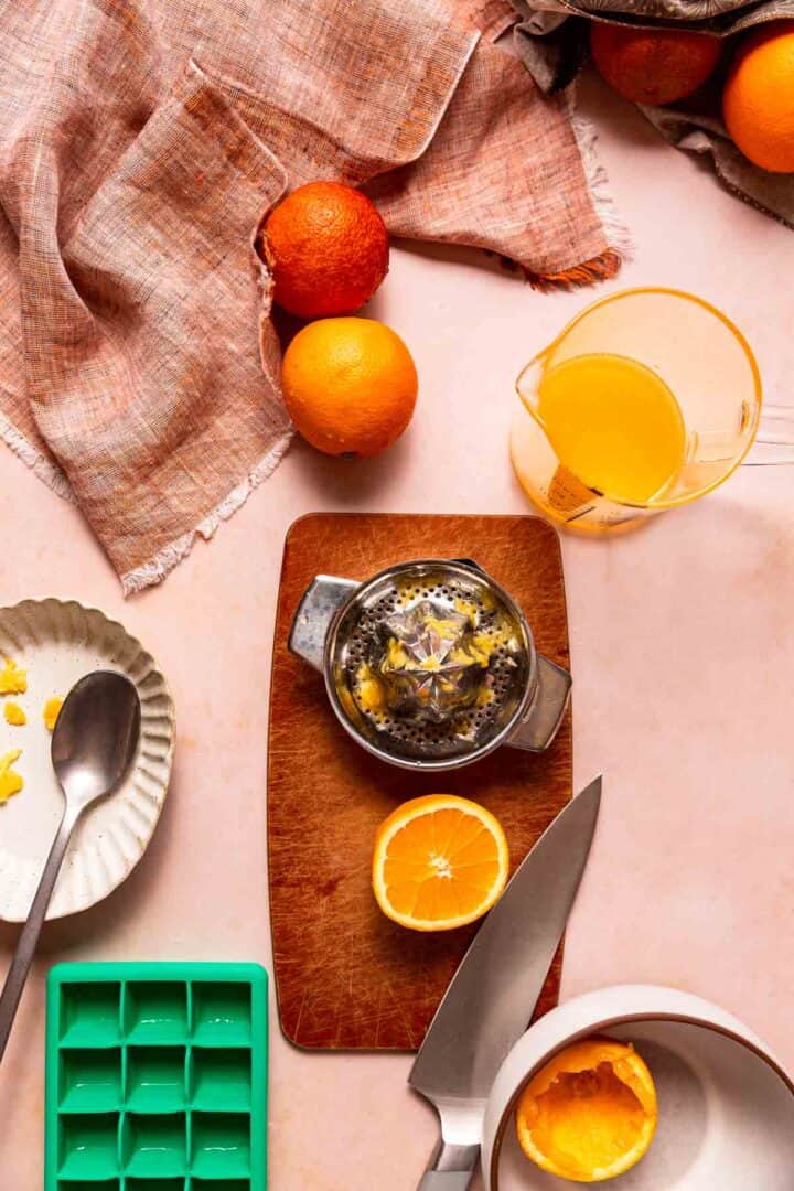 Blood Orange Flavored Ice Cubes • Beautiful Ingredient