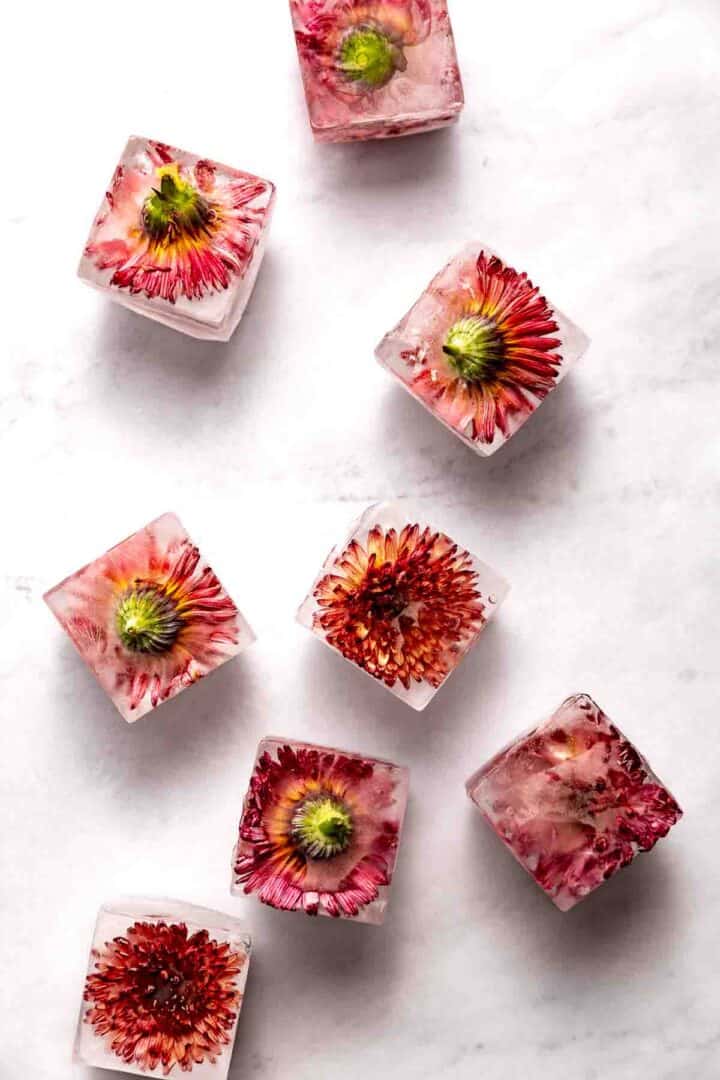 Edible Flower Ice Cubes • Beautiful Ingredient