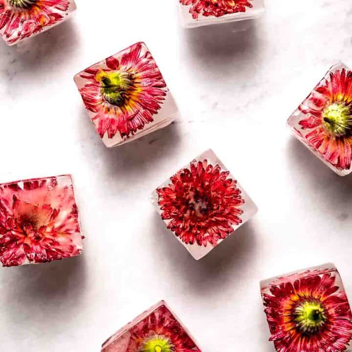 Edible Flower Ice Cubes • Beautiful Ingredient