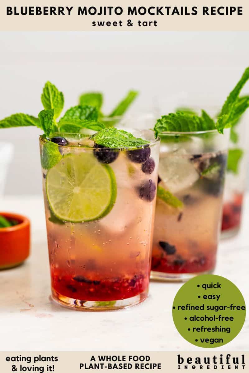 Blueberry Mojito Mocktails • Beautiful Ingredient